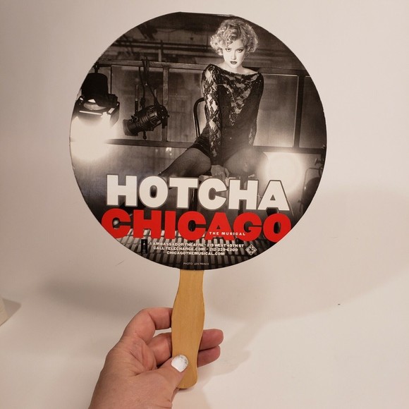 Unbranded | Other | Advertising Paper Hand Held Fan Chicago The Musical ...